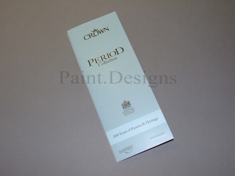 Crown Paints Period Collection Colour Chart Paint Guide (Flat Matt ...