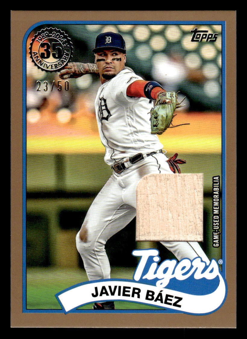 2024 Topps Series 2 - 1989 Topps Baseball Relics Gold #89R2-JB Javier Báez /50 (MEM) for sale ...