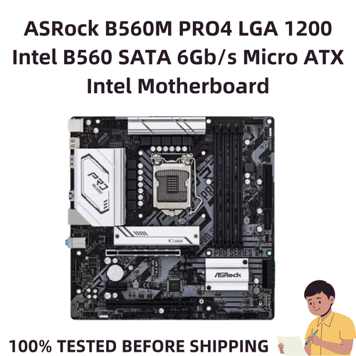 ASRock B560M PRO4 LGA 1200 Intel B560 SATA 6Gb/s Micro ATX Intel ...