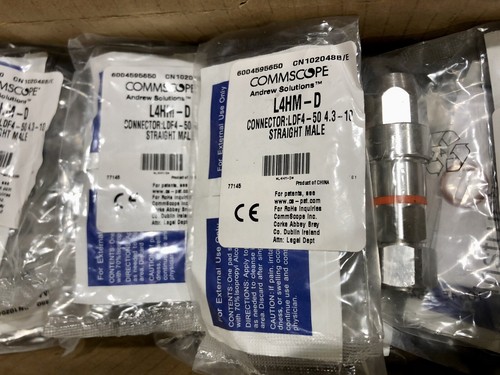 CommScope L4HM-D, 4.3-10 Male for 1/2" Cable LDF4-50A, AL4RPV, HL4RPV ...