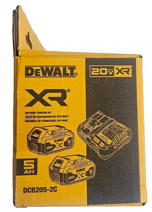 Dewalt 20V DCB205-2C 5Ah 2 X Dcb205 Batteries & dcb115 charger Starter ...