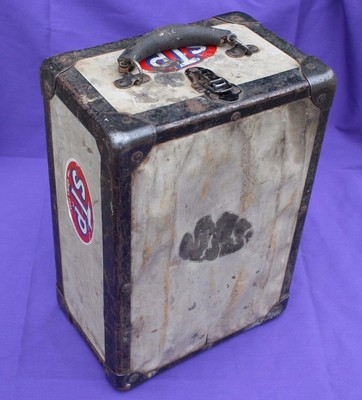 Wood with Metal edges/corners equipment box linoleum latch steampunk ...