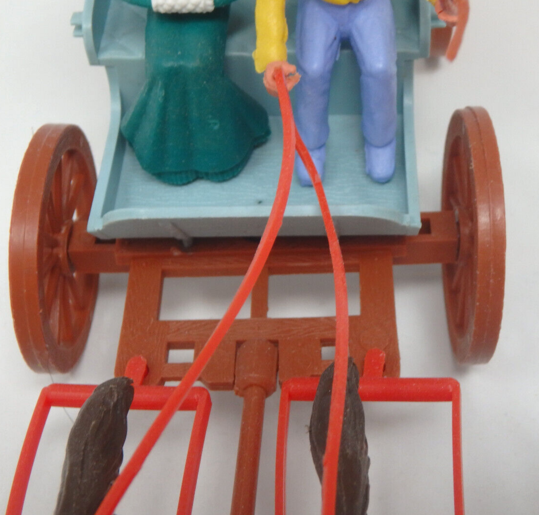 Series 3, Timpo Swoppet Western Buggy Dark Brown Horses & Red Livery ...