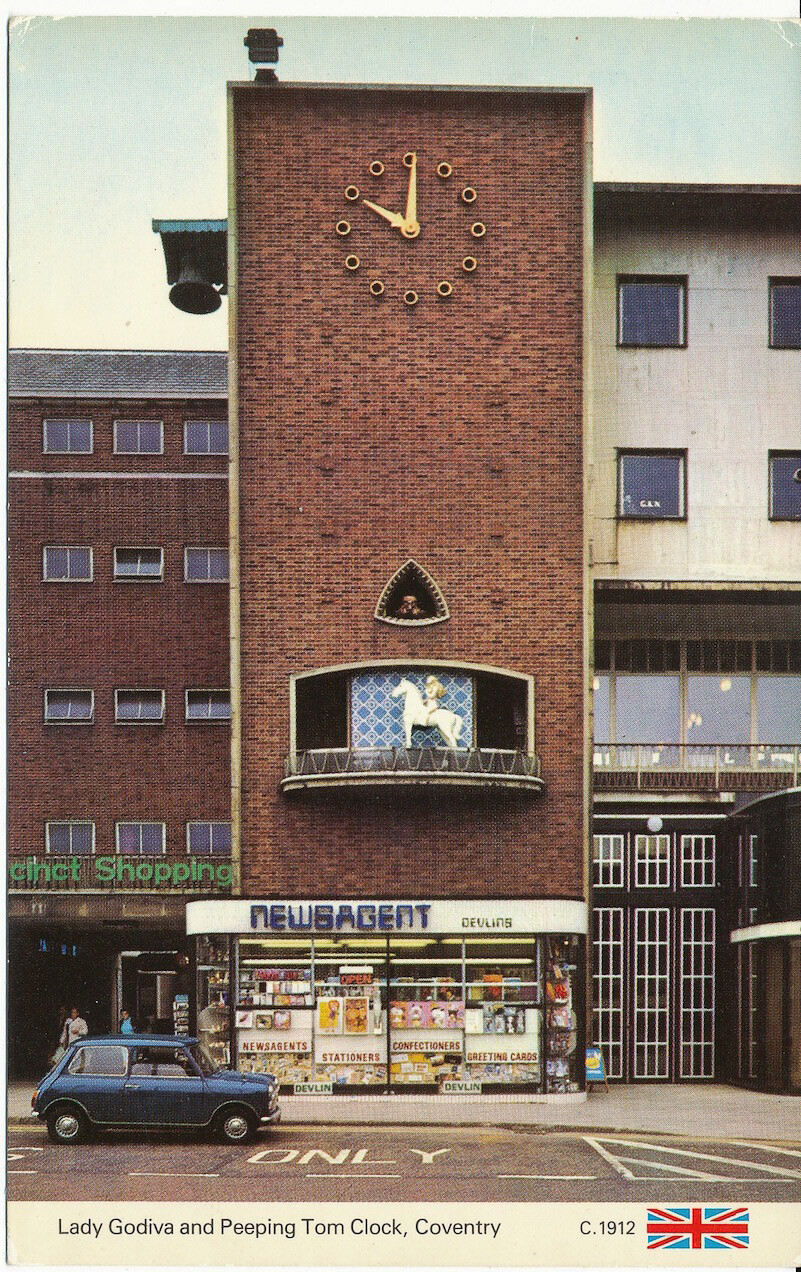 PC06199 Lady Godiva and Peeping Tom Clock. Coventry. Dennis | eBay UK
