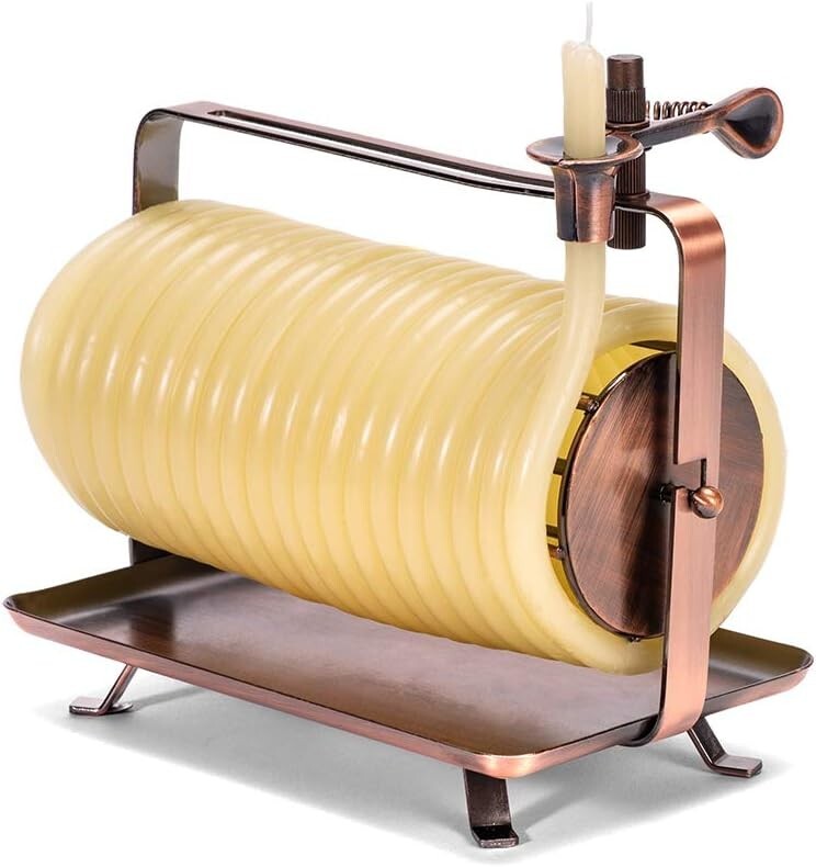 80-Hour Horizontal Candle, Eco-friendly Natural Beeswax with Cotton ...