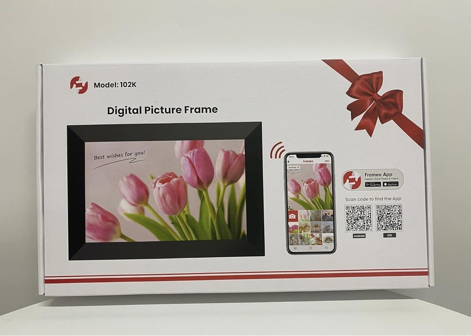 Frameo 10.1 Inch WiFi Digital Picture Frame, 1280x800 HD IPS Touch ...