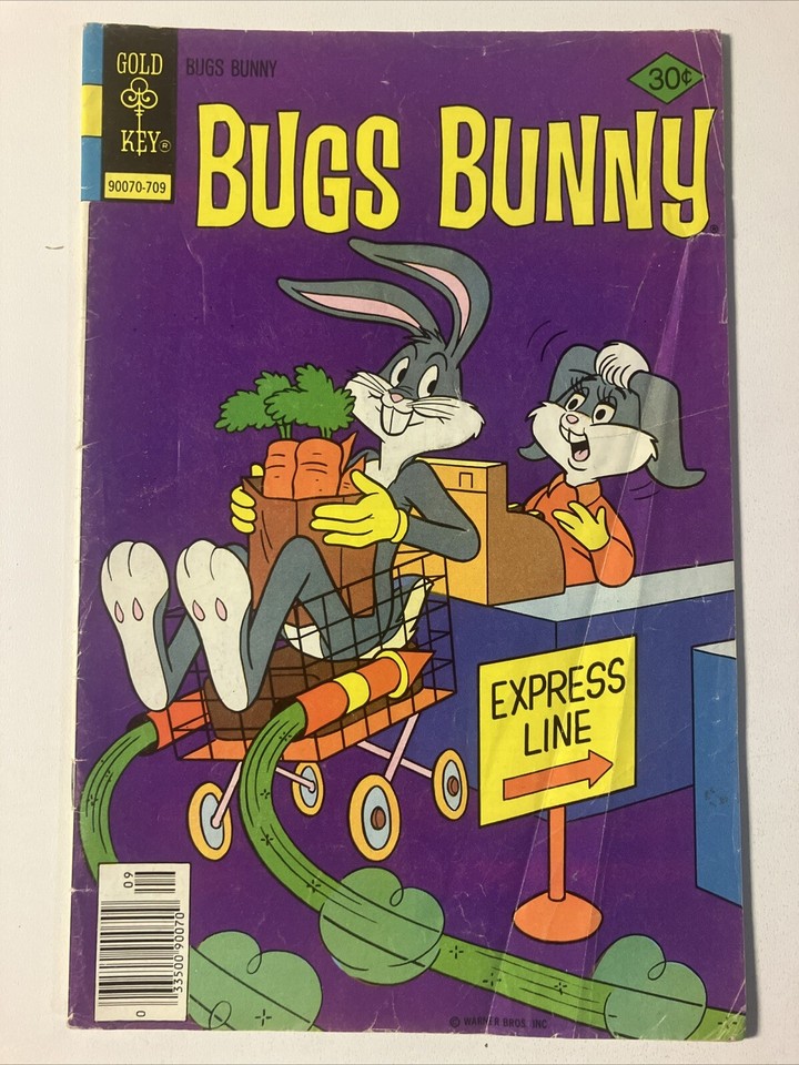 Lot of 5 Bugs Bunny Comics 1976-79 #176 206 207 209 Porky Pig #71 Avg ...