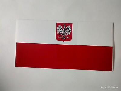 4.75X7.5" Decal Sticker IMPERIAL POLAND Falcon Eagle Polish Pride | eBay