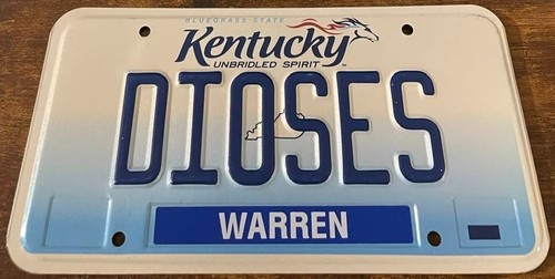 DIOSES Vanity License Plate Diocese Bishop Catholic Dios | eBay