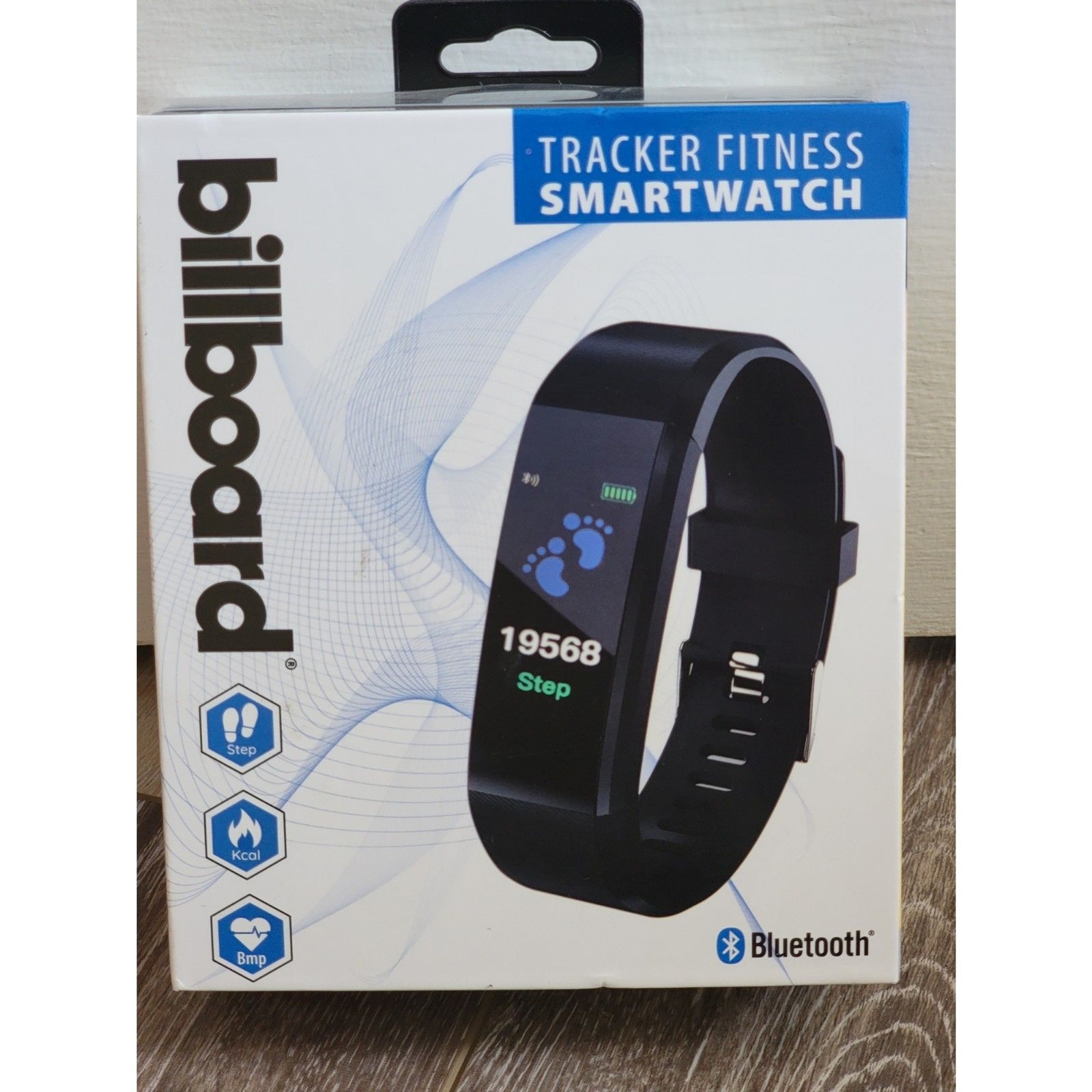 Billboard Tracker Fitness Smartwatch Bluetooth for Men and Women Black ...