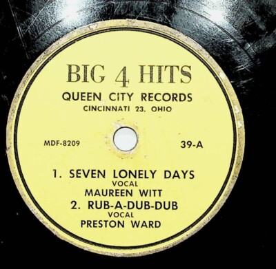 1953 Maureen Witt Seven Lonely Days Spanish Fire Ball Big 4 Hits 78 ...