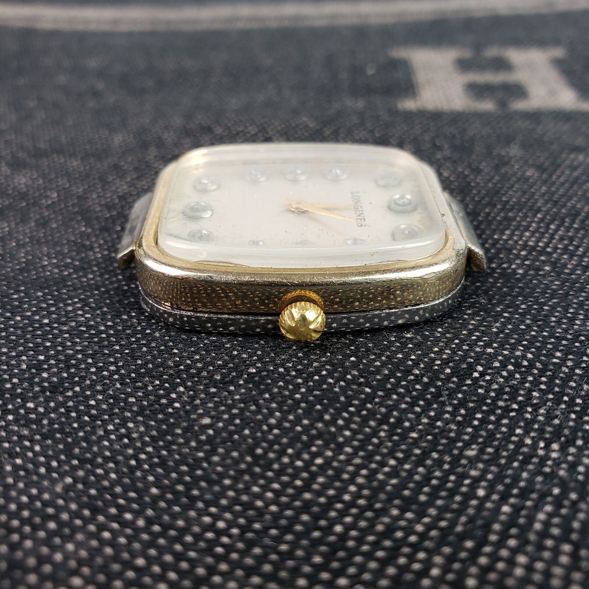 LONGINES 12 Diamond Watch Vintage 10K RP Bezel RARE Oval LONGINES 12 Diamond Watch Vintage 10K RP Bezel RARE Oval