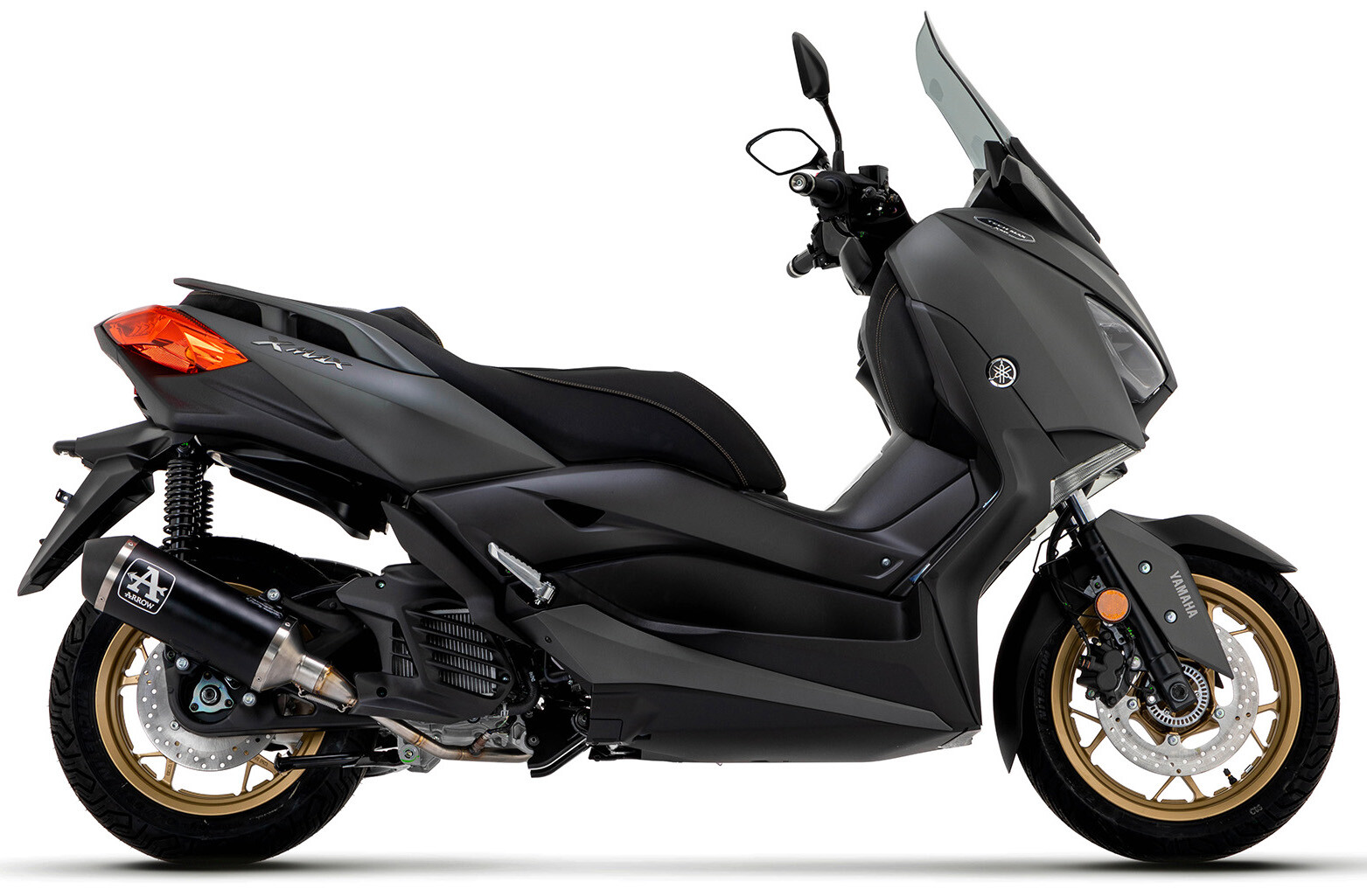 arrow full exhaust go urban black aluminium for yamaha xmax x-max 125 ...