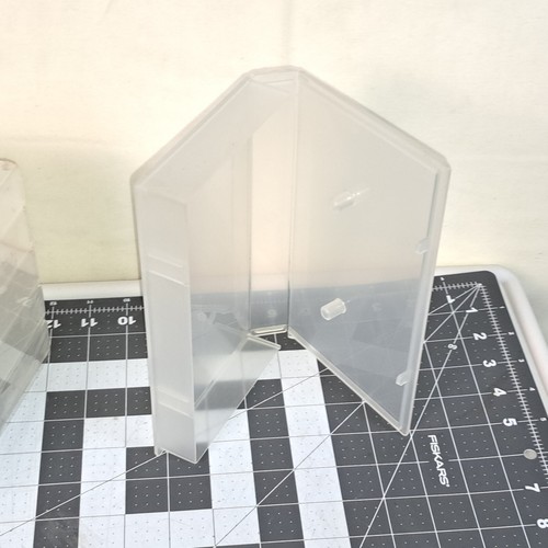 Lot Of Six (6) Vintage Empty VHS Clear Plastic Clamshell Storage Cases ...