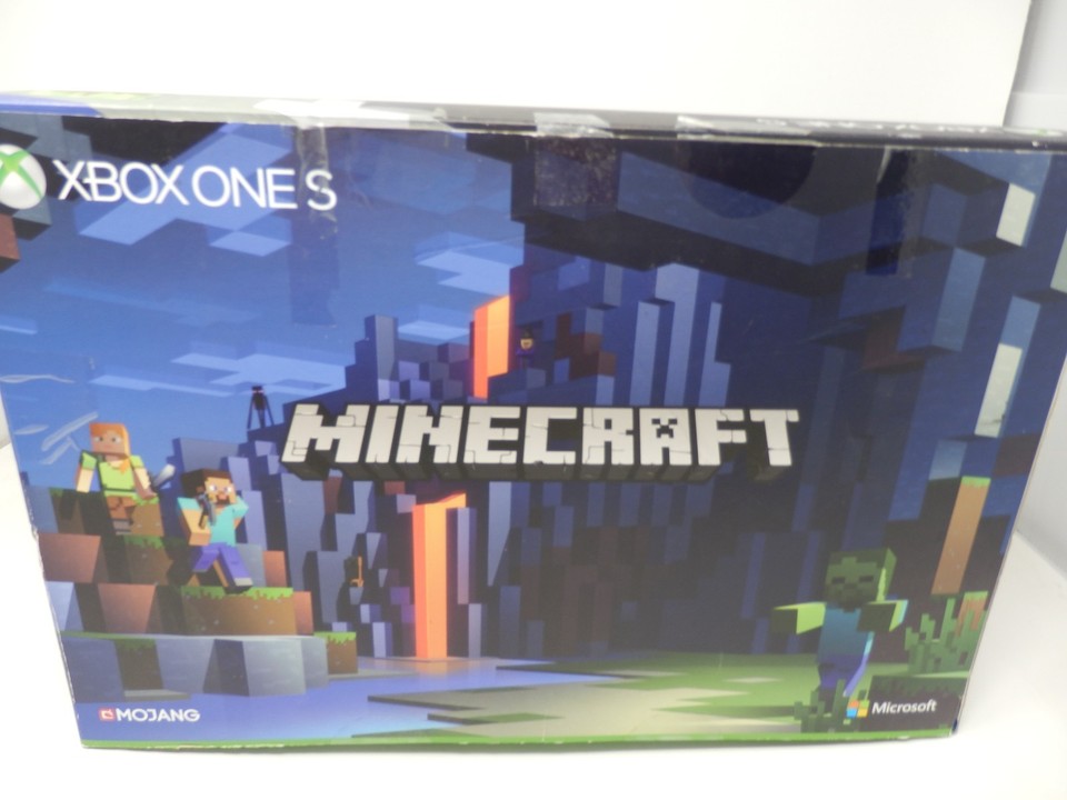 Xbox One S Minecraft 1TB Special Edition BOX ONLY With Cardboard ...
