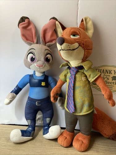 Lot Of Two Plush Zootopia Judy Rabbit And Nick Fox 15” | eBay
