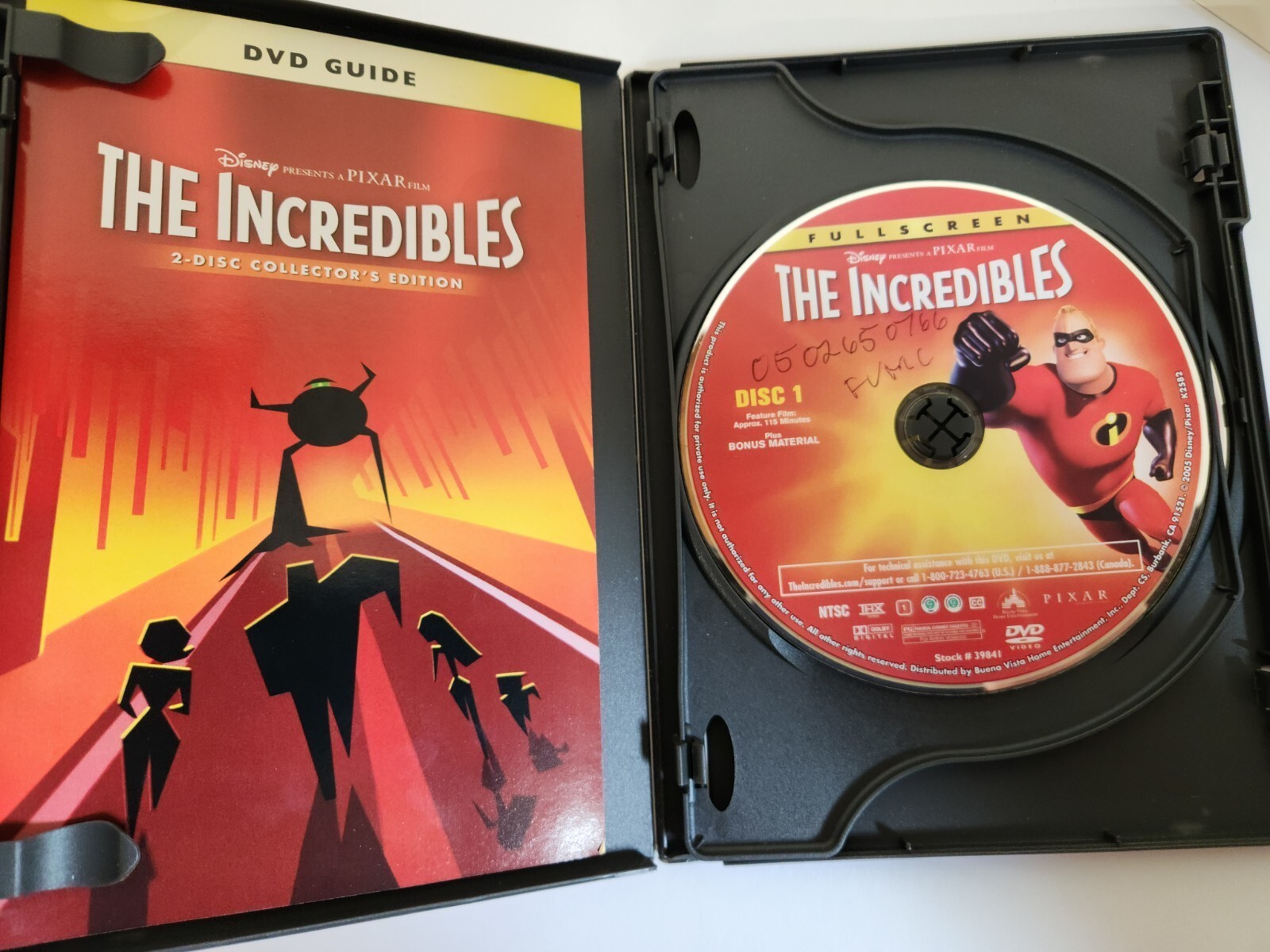 The Incredibles 2-Disc DVD Set Full Screen Collector's Ed w Slipcover ...