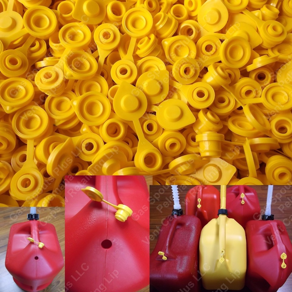 75x NEW YELLOW VENTS Gas Can Air Vent Cap Plug Diesel Water Jerry Jug ...