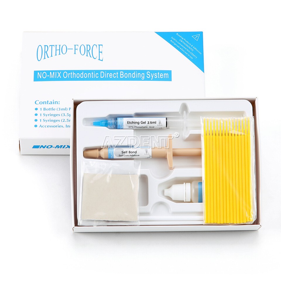 Dental NO-MIX Self-Cure Orthodontic Brackets Braces Bonding Resin ...