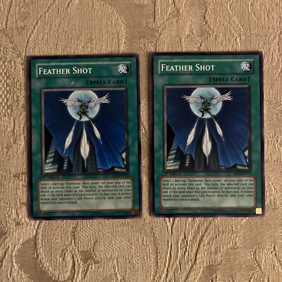 ***2x Feather Shot 1st Ed 2x*** DP1-EN017 | Common | YuGiOh! NM | eBay