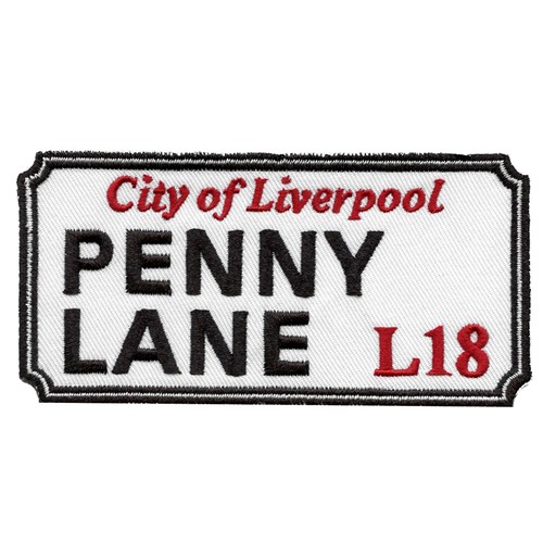 Penny Lane Street Sign Patch British Rock Band Embroidered Iron On | eBay
