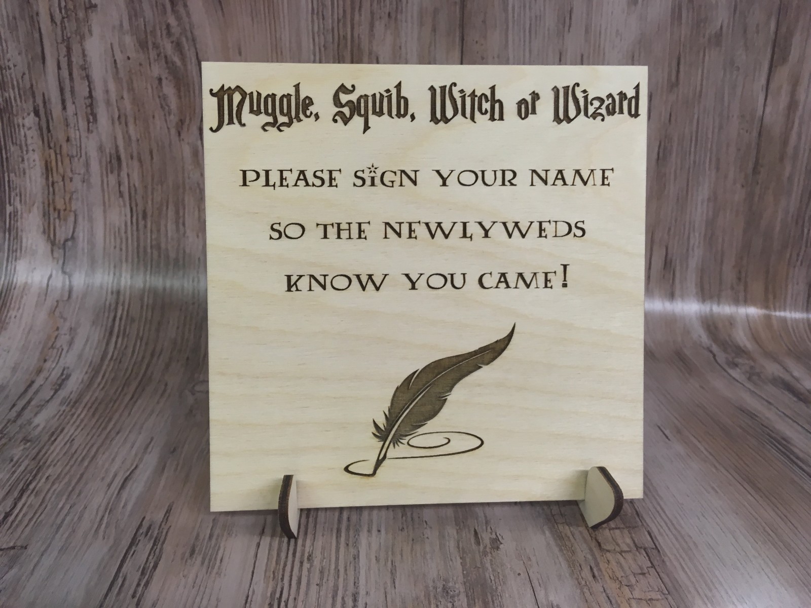 Harry Potter muggle guestbook sign keepsake wedding gift anniversary ...