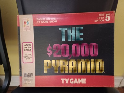 Vintage Milton Bradley The $20,000 Pyramid TV Game. 5th Edition 1978 ...