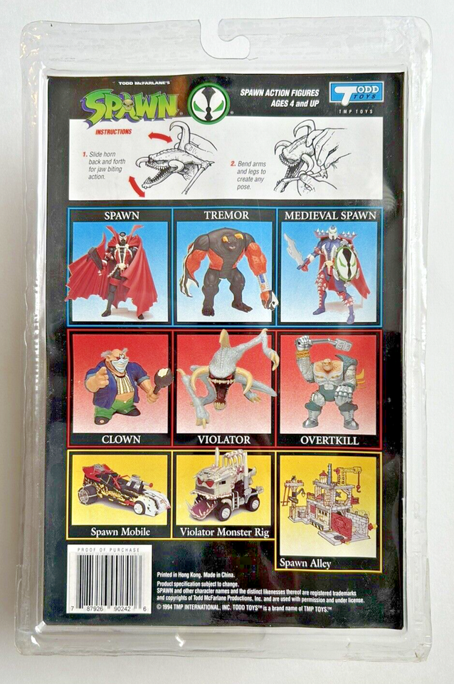 1994 SPAWN SERIES 1 BLACK VIOLATOR MOC WITH SPECIAL EDITION SPAWN #1 COMIC BOOK 787926902426 | eBay