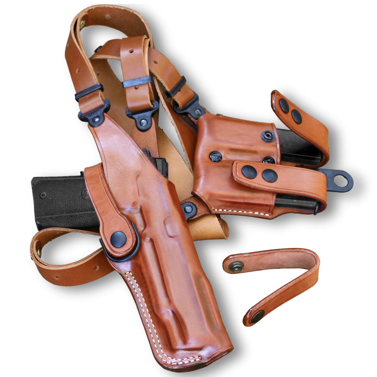 Vertical Shoulder Holster Fits, Colt 1911 9mm With Out Rail 5'' Barrel ...
