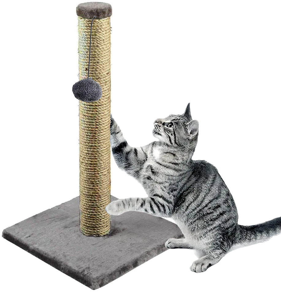 CAT SCRATCHING POST SCRATCH POST KITTEN CAT TREE SCRATCHER SISAL POLE ...