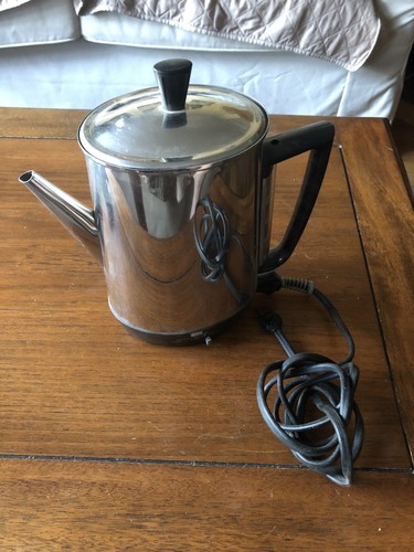 General Electric GE Oval Coffee Pot Percolator VTG 10 Cup Vintage 11P33 ...