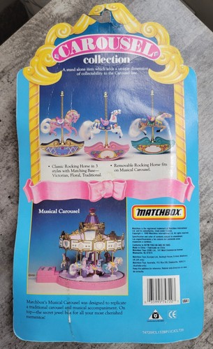 Rare Vintage Matchbox Carousel Toy Rocking Horse Finesse 1990 | eBay