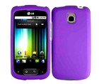 Hard Rubberized Case for LG Optimus T P509 - Purple | eBay