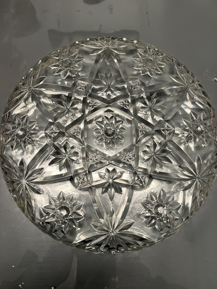 Vintage Anchor Hocking Crystal Platter Star of David Pattern 11 inch | eBay