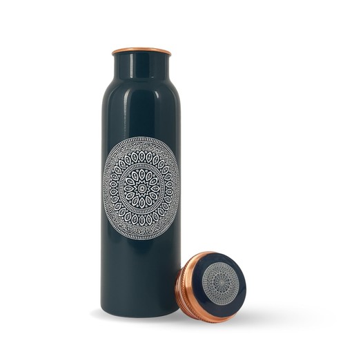 Metallix Copper Water Bottle for Drinking Water | 100% Pure Copper ...