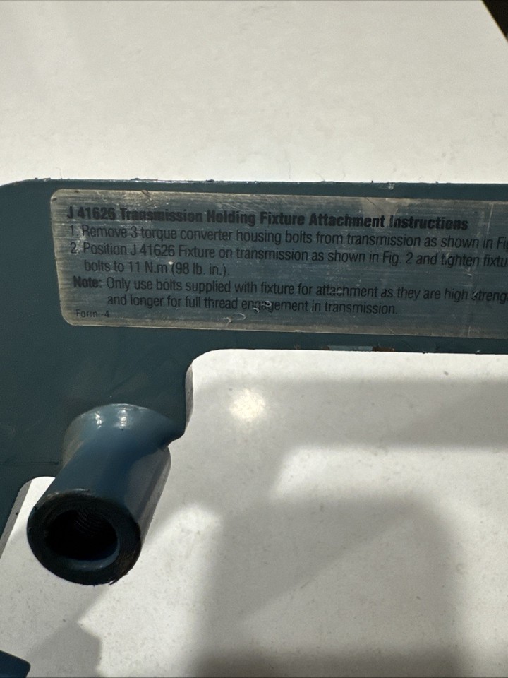 Kent Moore J-41626 Transmission Holding Fixture Adapter Tool GM | eBay