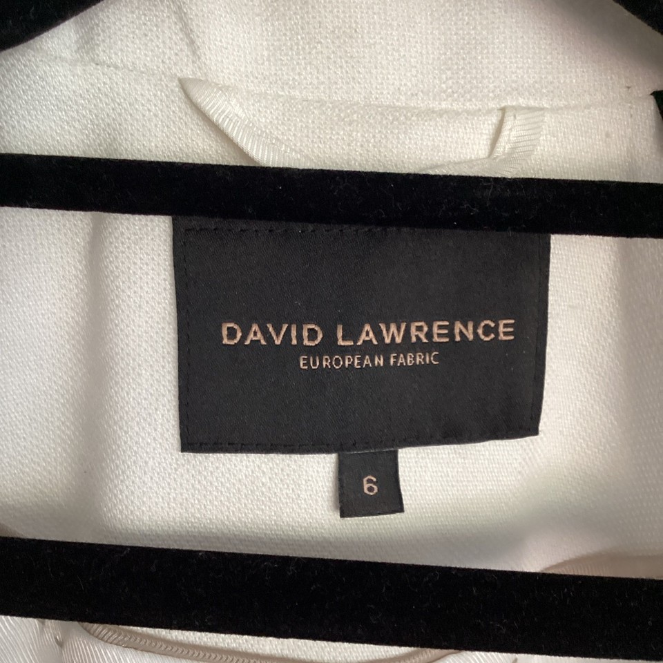 david lawrence White Linen Blend Blazer Size 6 | eBay Australia