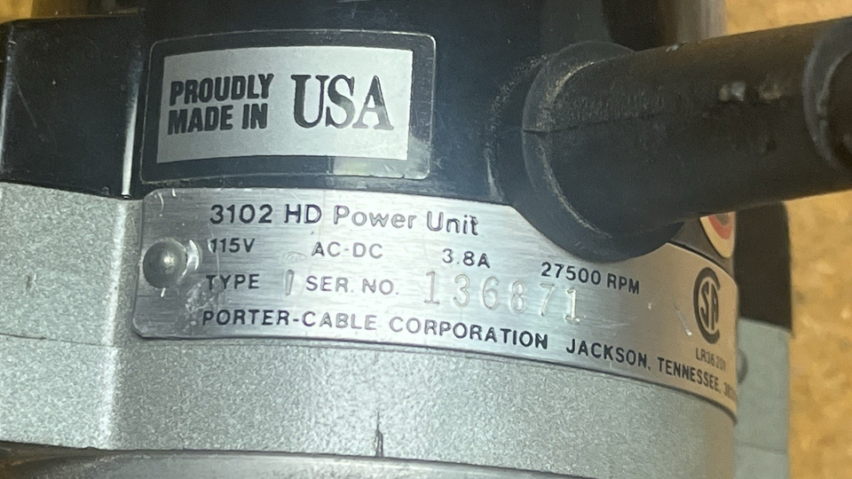 PORTER CABLE Offset Base 3102 HD Motor Laminate Trimmer Router USA | eBay