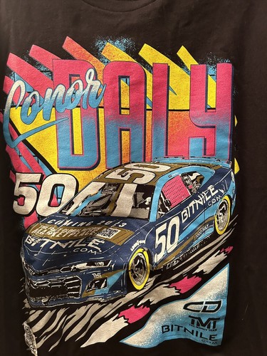 Conor Daly Indy Car NASCAR TMT Bitnile Racing Car Men’s T-shirt Size XL ...