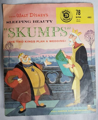 Golden Record from Walt Disney's Sleeping Beauty "Skumps" - 78 RPM | eBay