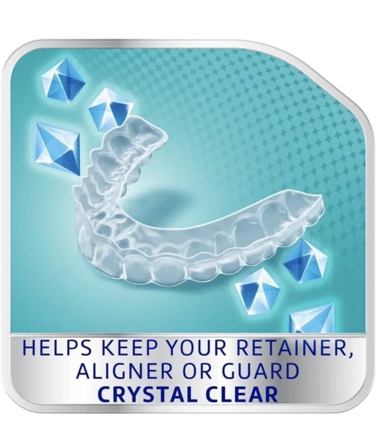 NEW VERSION Polident ProGuard & Retainer Antibacterial Daily Cleanser ...