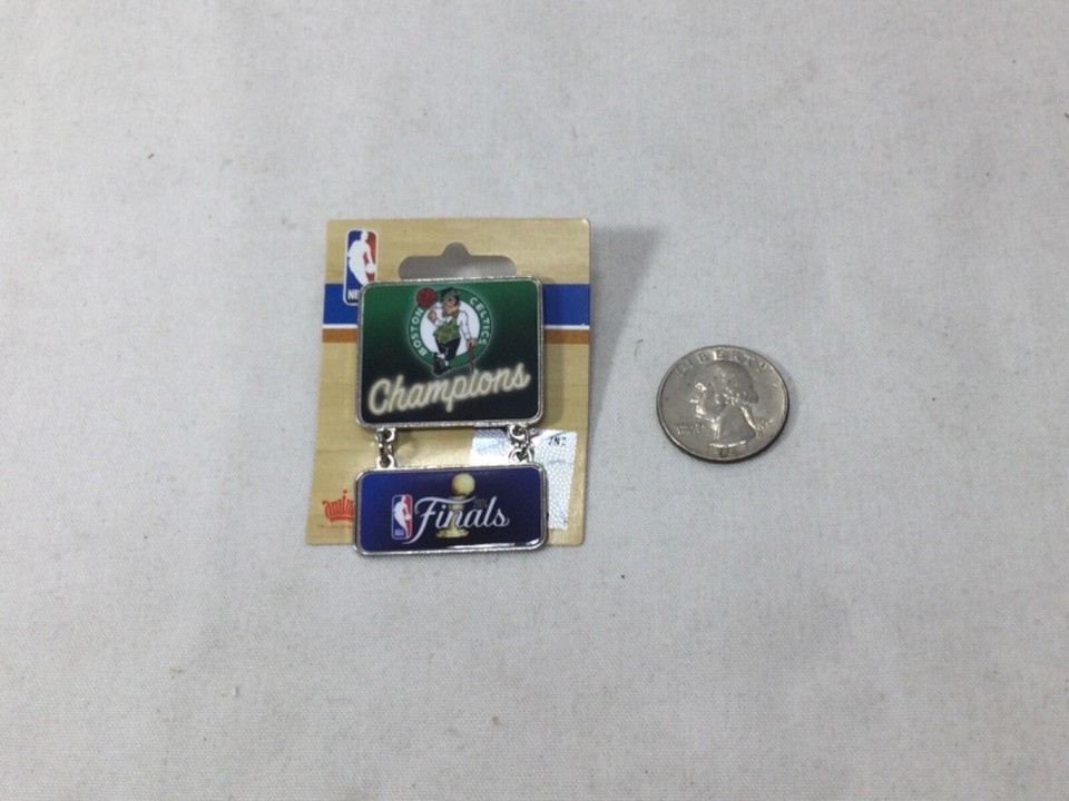 Boston Celtics 2024 NBA Finals World Champions Trophy Pin Dangler ...