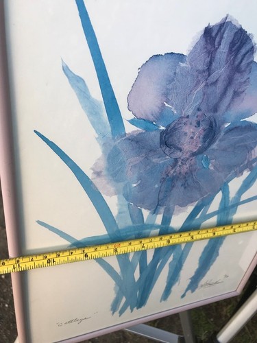 HENRY HOWELLS 2 Original 1991 WATERCOLOR FLORAL BOTANICAL PAIR VINTAGE ...