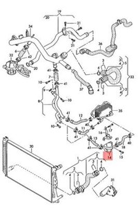 Genuine AUDI A4 Avant S4 quattro Cabrio A6 Additional Coolant Pump ...