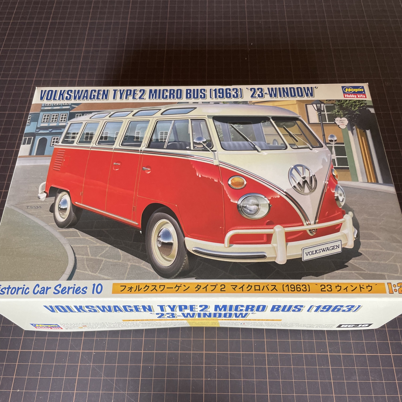Hasegawa 1/24 VW Volkswagen Type 2 Microbus 23 Window Model Kit HC10 ...