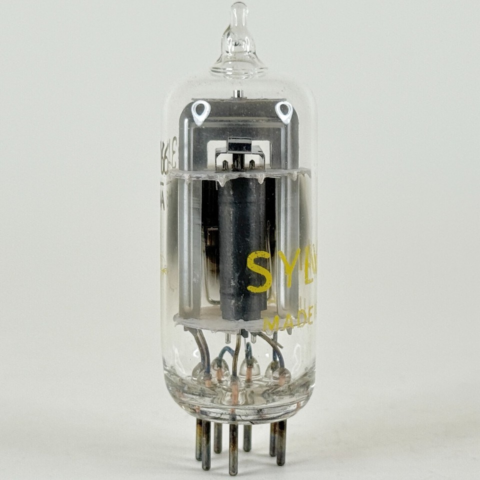 (1) Tested Sylvania 3AV6 Tube with Box Date Code ACG Twin Diode High Mu ...