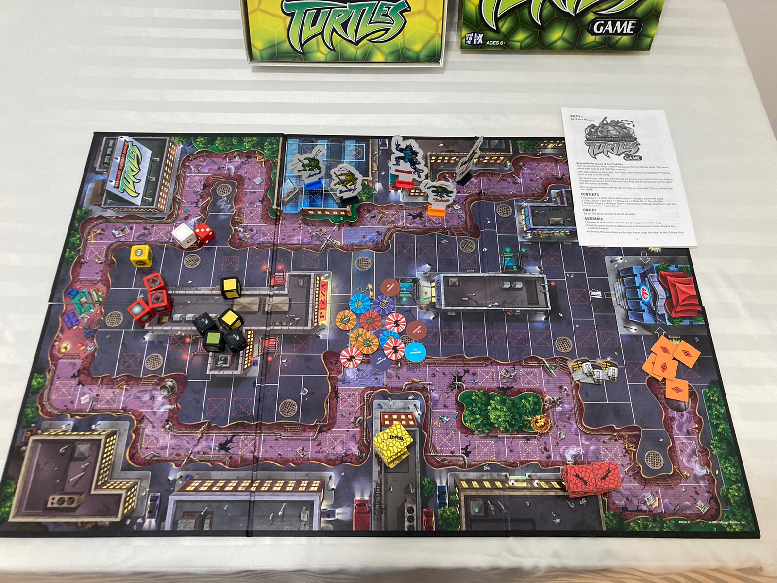 Milton Bradley 2003 Fox Teenage Mutant Ninja Turtles TMNT Board Game | eBay