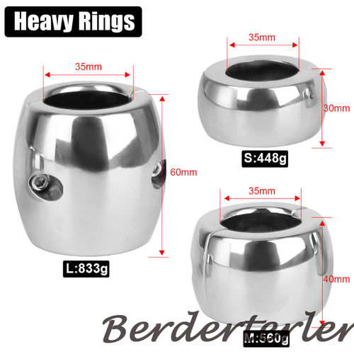 Male Scrotum Pendant Ball Trainer Restraint Lock Ring Testis Weight ...