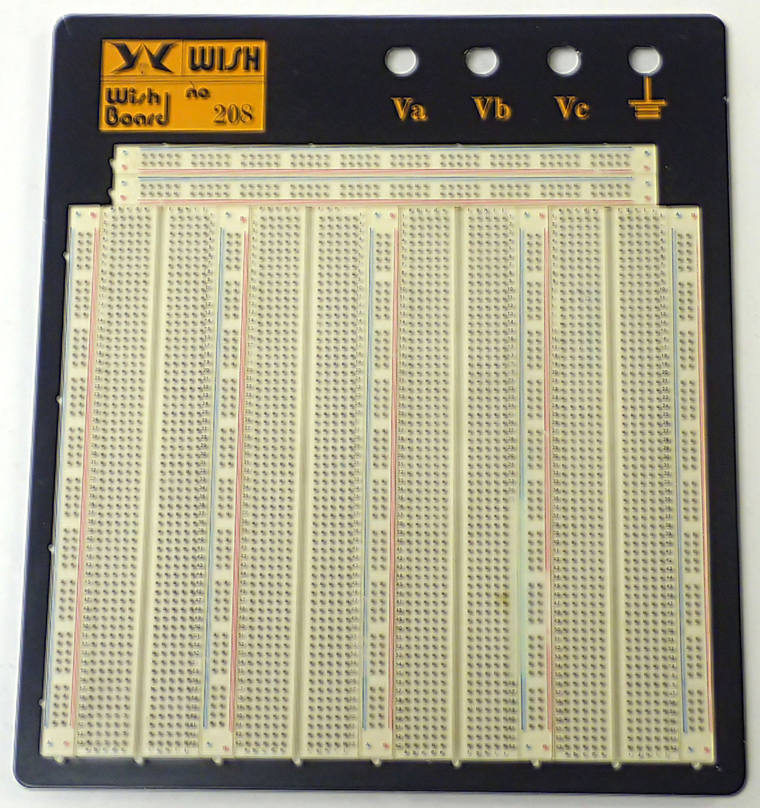 WISH 208 WISH BOARD WBU-208 SOLDERLESS BREADBOARD UNIVERSAL PROTOTYPING ...