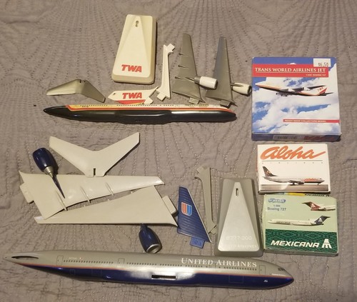 Vintage Model Plane Lot United Airlines Boeing 777-200 / TWA N701tw ...